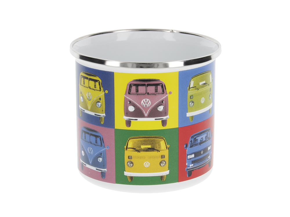 VW T1 Bulli bus cup enameled 500ml