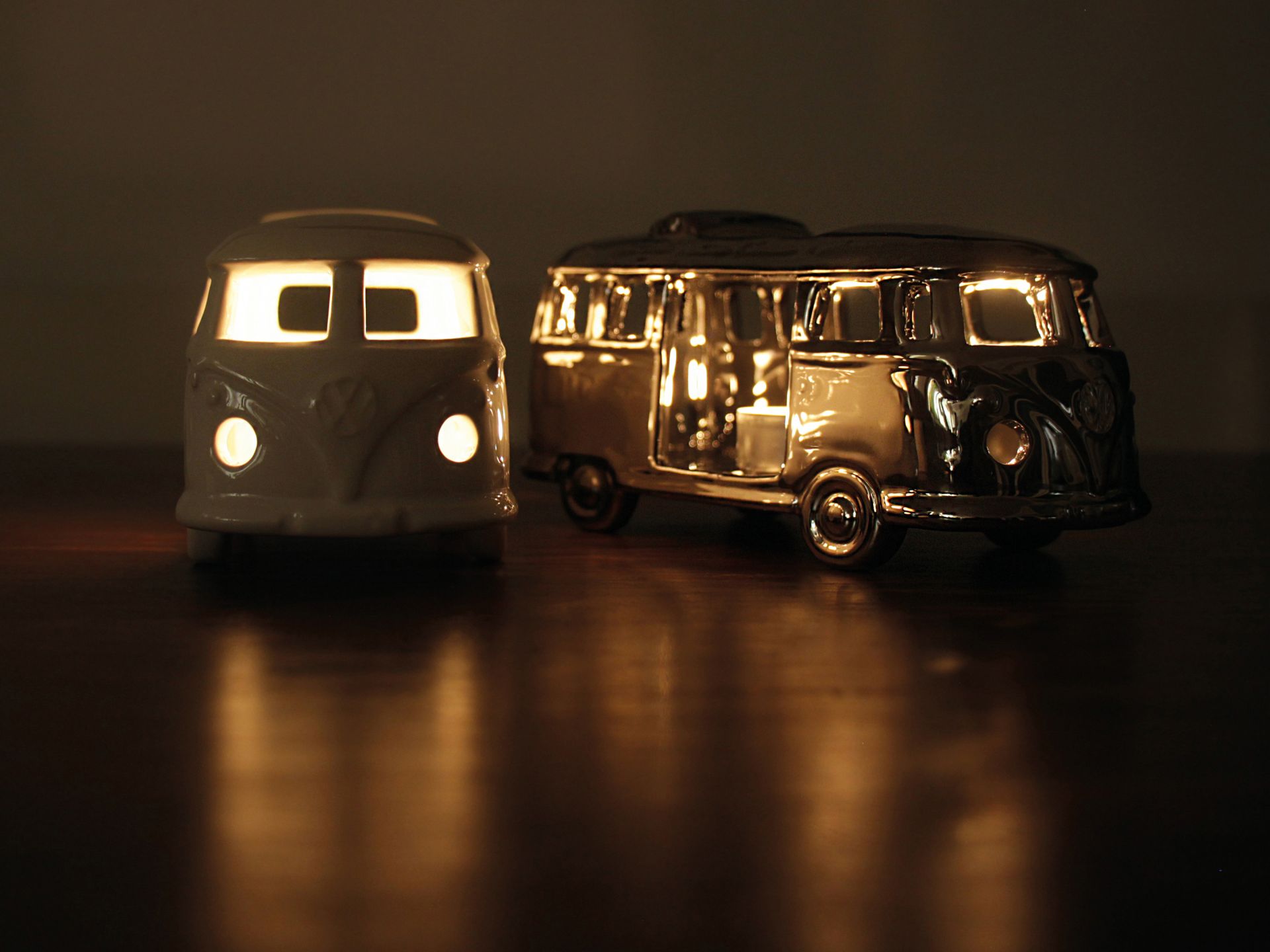 VW T1 Bulli Bus Teelicht Keramik 1:28